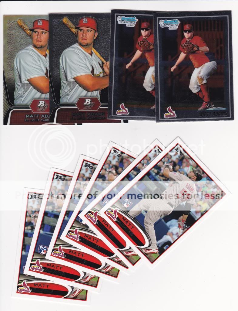 FS: Matt Adams RCs - 10 cards, $10 dlvd - Blowout Cards Forums