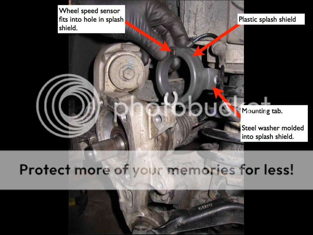 How to: Change rear wheel bearing (hub) & wheel speed sensor - tons of ...